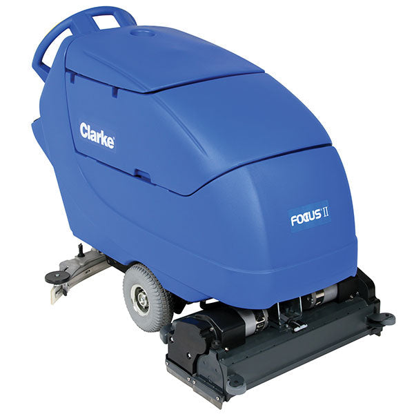 Clarke Focus II, Floor Sweeper Scrubber, 28", 23 Gallon, Battery, Self ...