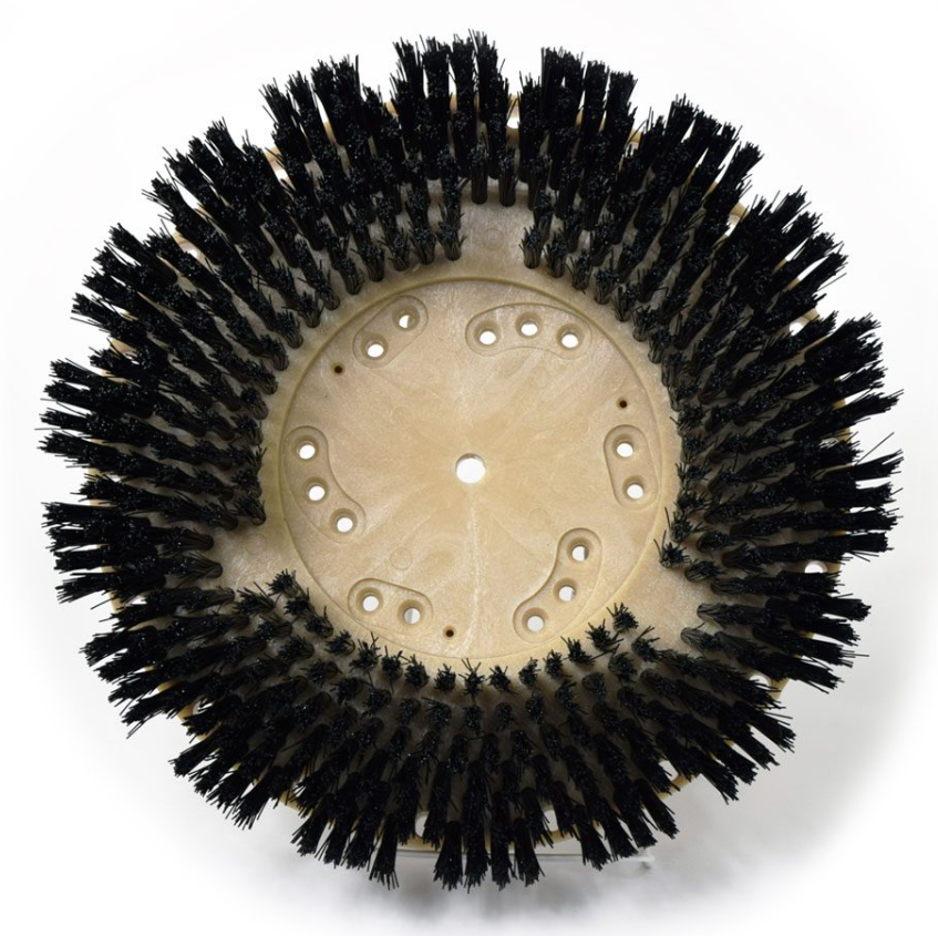 Malish Nylon TUFF-BLOCK® Showerfeed Brushes, 13", 17" and 20" Floor Bu ...