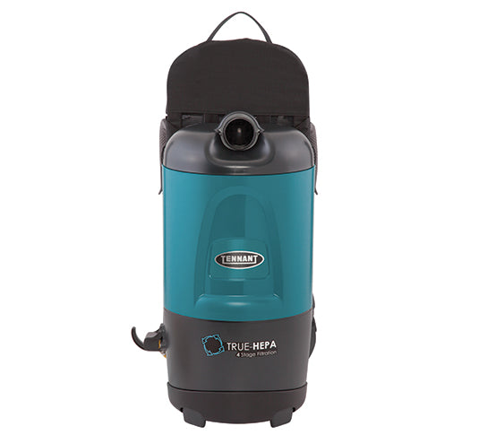 Tennant V-BP-6, Backpack Vacuum, 6QT, 13lbs, With Tools, HEPA, Electric ...