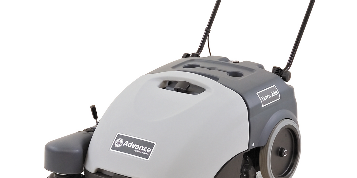 Advance Terra 28B, Floor Sweeper, 28", 15 Gallon Hopper, Battery, Self ...
