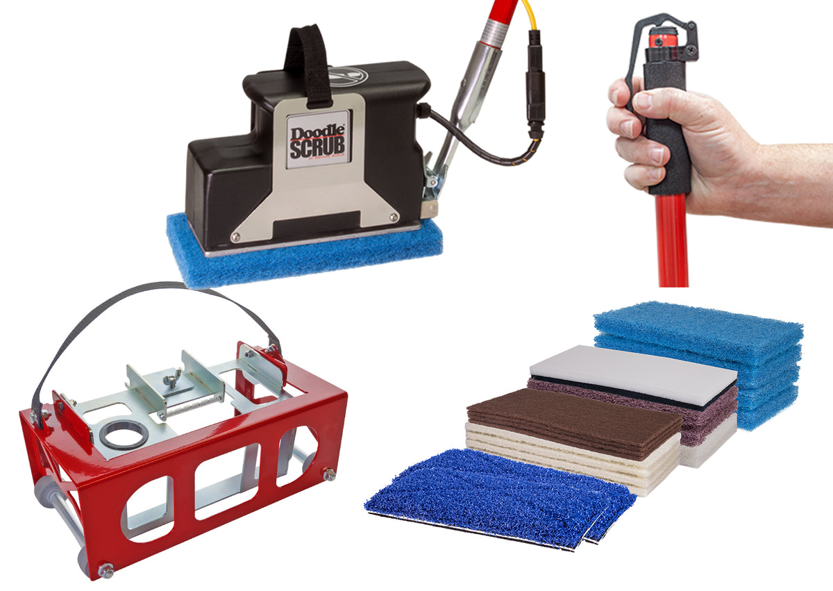 Doodle Scrub Deluxe - Square Scrub SS EBG-9-DLX — SweepScrub.com